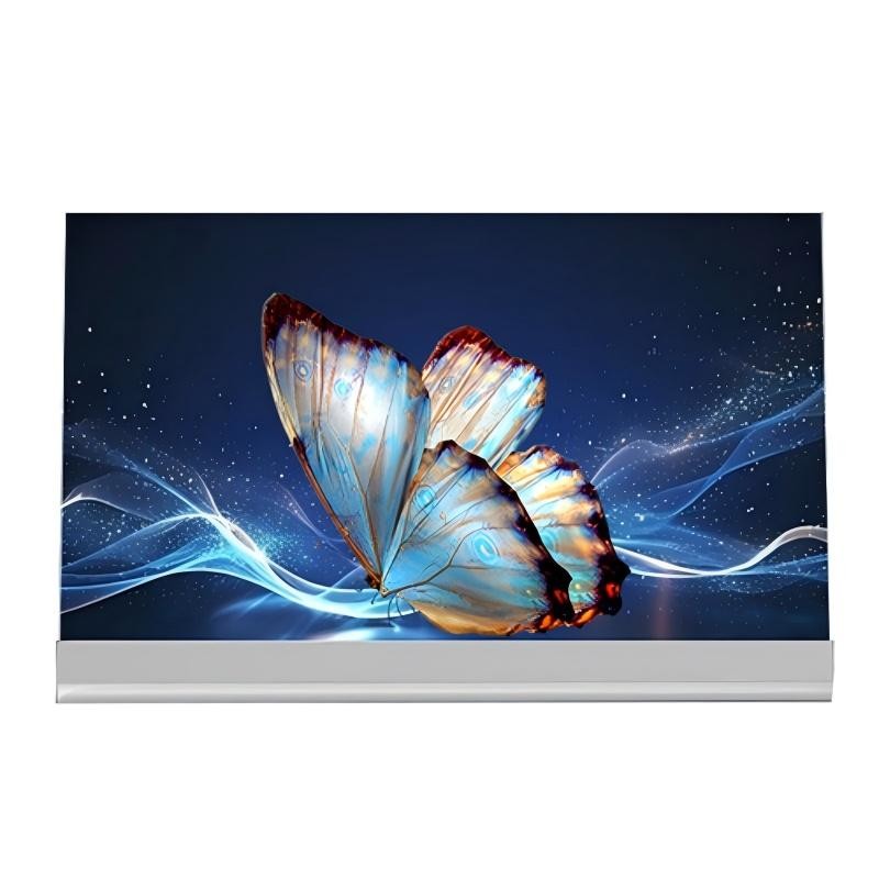 77 Inch See Through OLED Display Digital Kiosk With Aluminum Alloy Frame